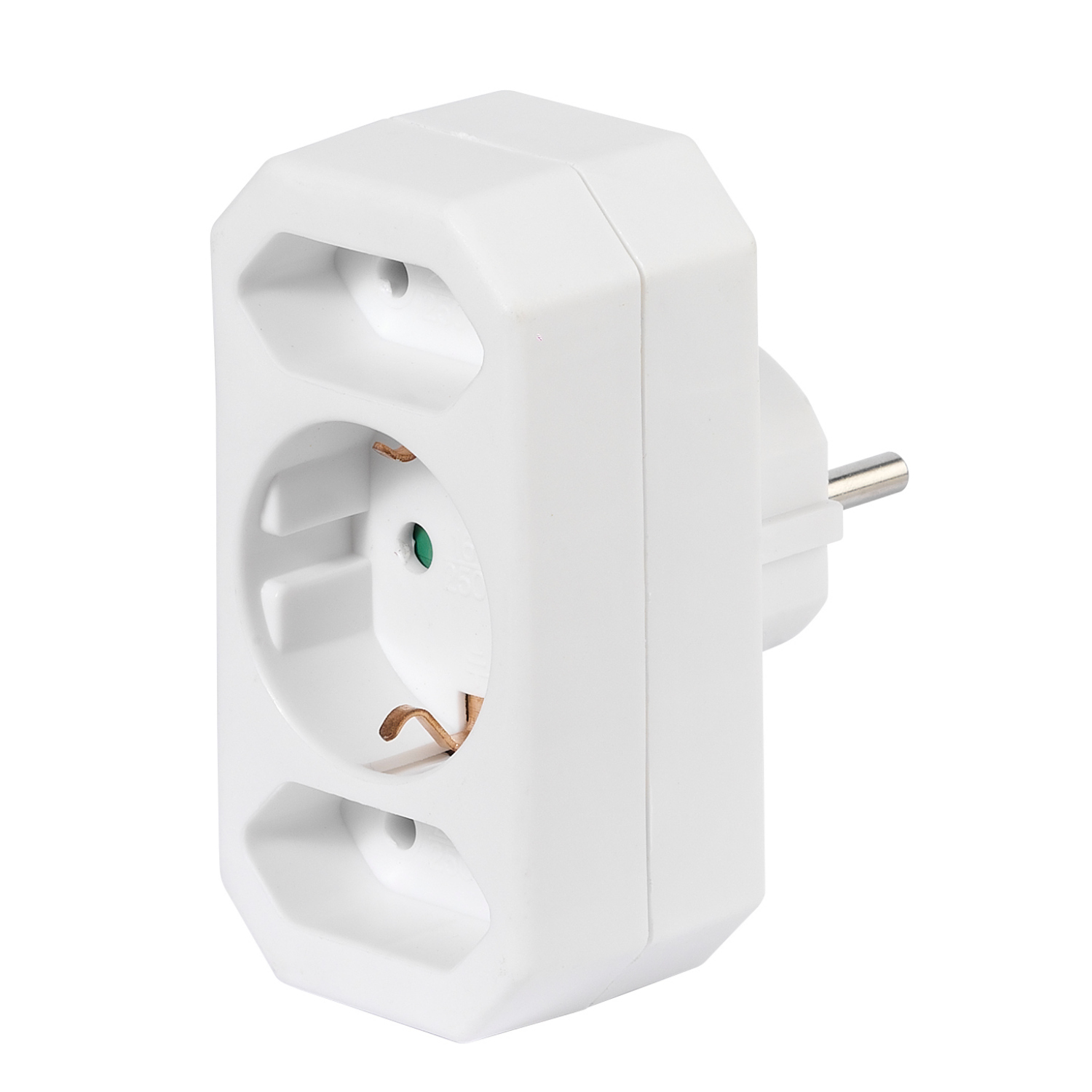 VIVANCO 3-vticni Schuko / Euro adapter - electronic4you Slovenija