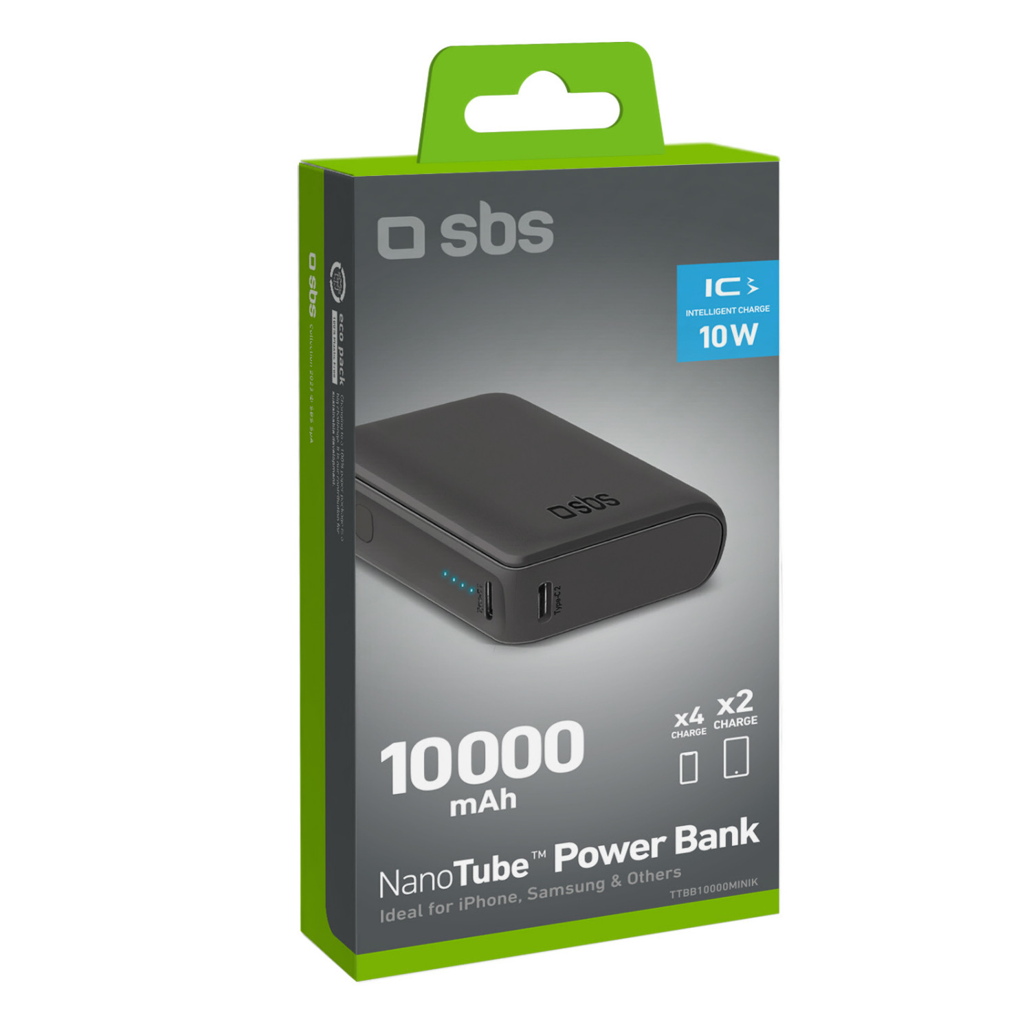 SBS NanoTube-Power-Bank 10.000 mAh 2 × - electronic4you Slovenija