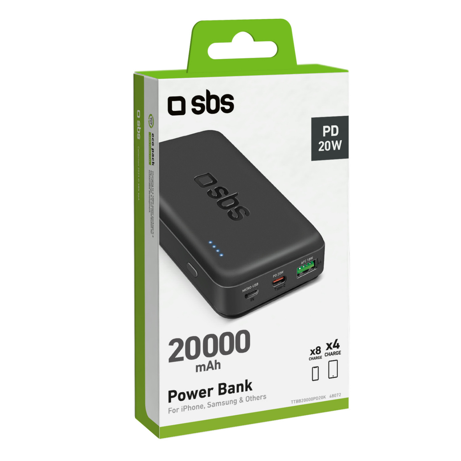 SBS Powerbank 20.000 mAh 20W - electronic4you Slovenija